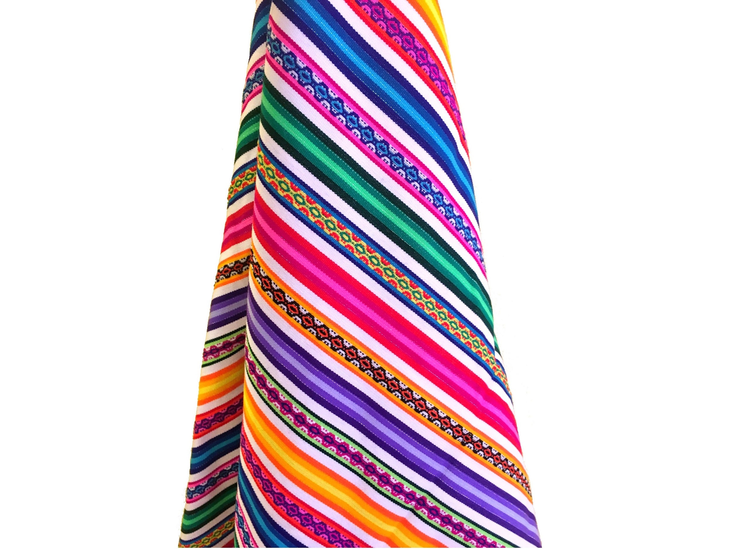 White Stripe Peru Tela cortada a medida Tela de rayas de - Etsy España