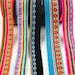 Set of 5 Inca Tribal Ribbons Vibrant Peruvian Geometric - Etsy