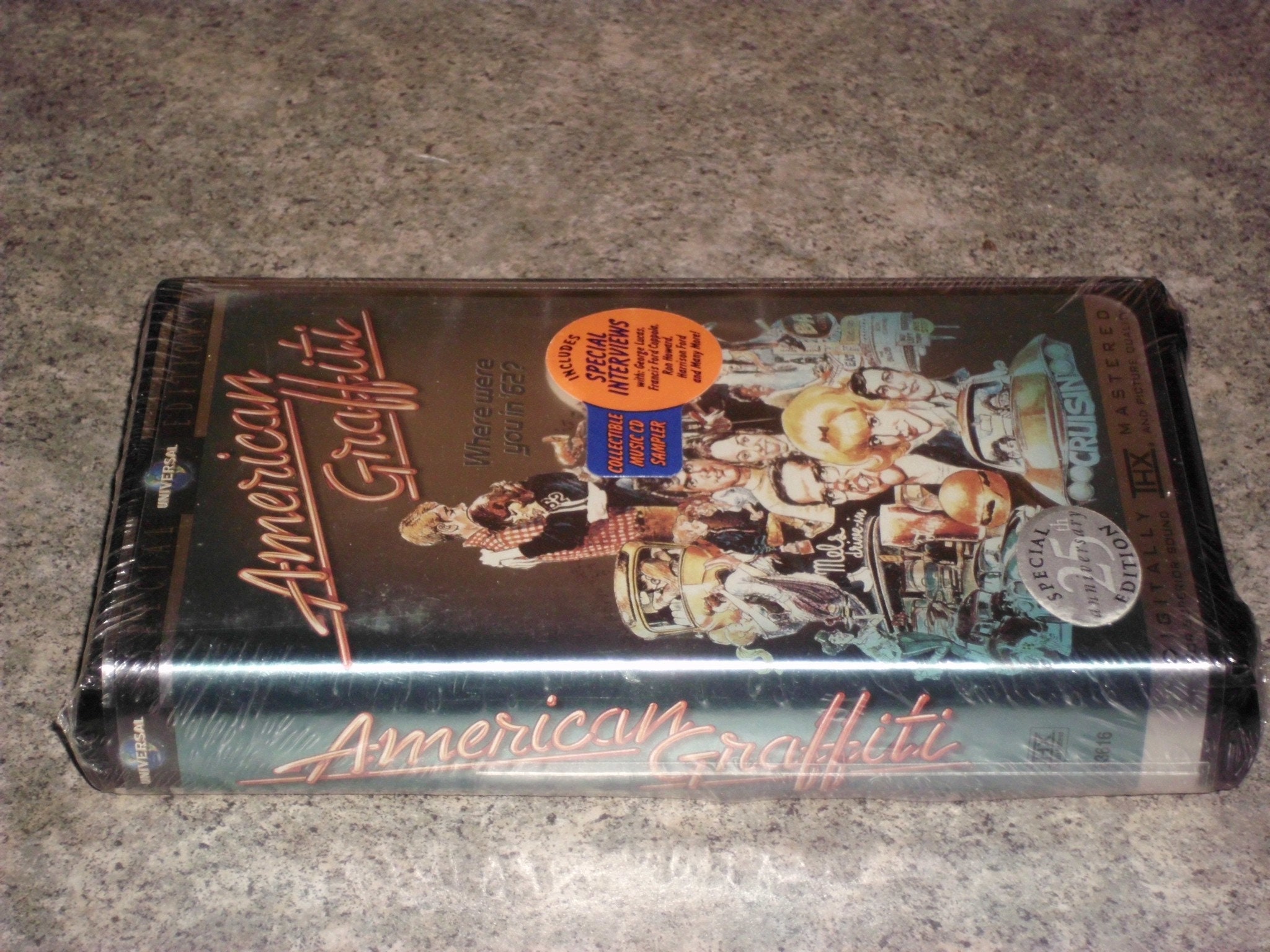 Vintage VHS Movie American Graffiti Bonus CD Sealed - Etsy