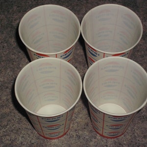 4 Vintage 70s PEPSI Logo Paper Cups - Etsy