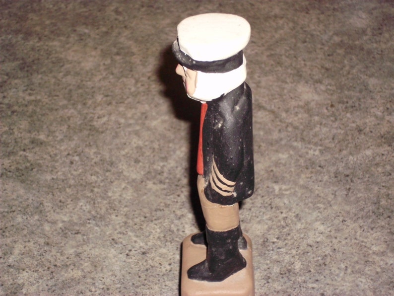 Vintage 70s Ceramic Art Sea Captain Hand Painted - Etsy