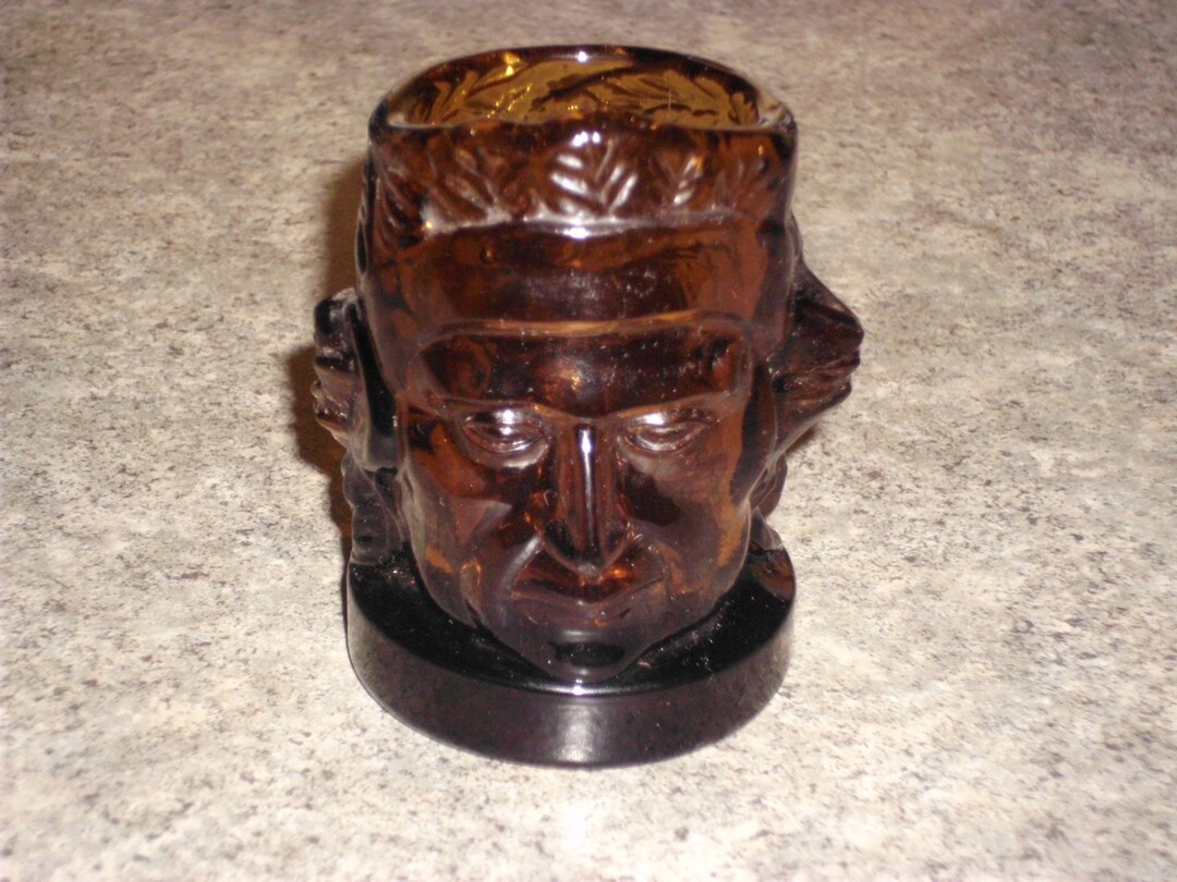 Vintage Native Indian Glass Amber Toothpick Holder - Etsy