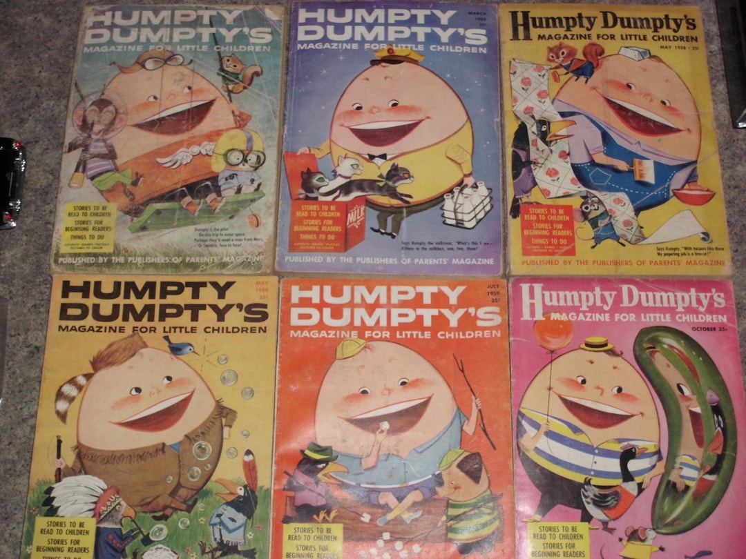 6 Vintage 50s Humpty Dumpty Childrens Magazines - Etsy