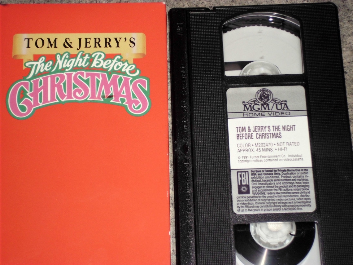 Vintage VHS Tom & Jerry's the Night Before Christmas - Etsy