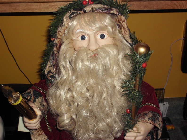 Vintage 80s Santa Claus Animated Motion Figure - Telco - Etsy