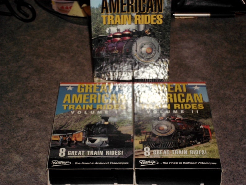 Vintage VHS Great American Train Rides Vol. 1 & 2 - Etsy