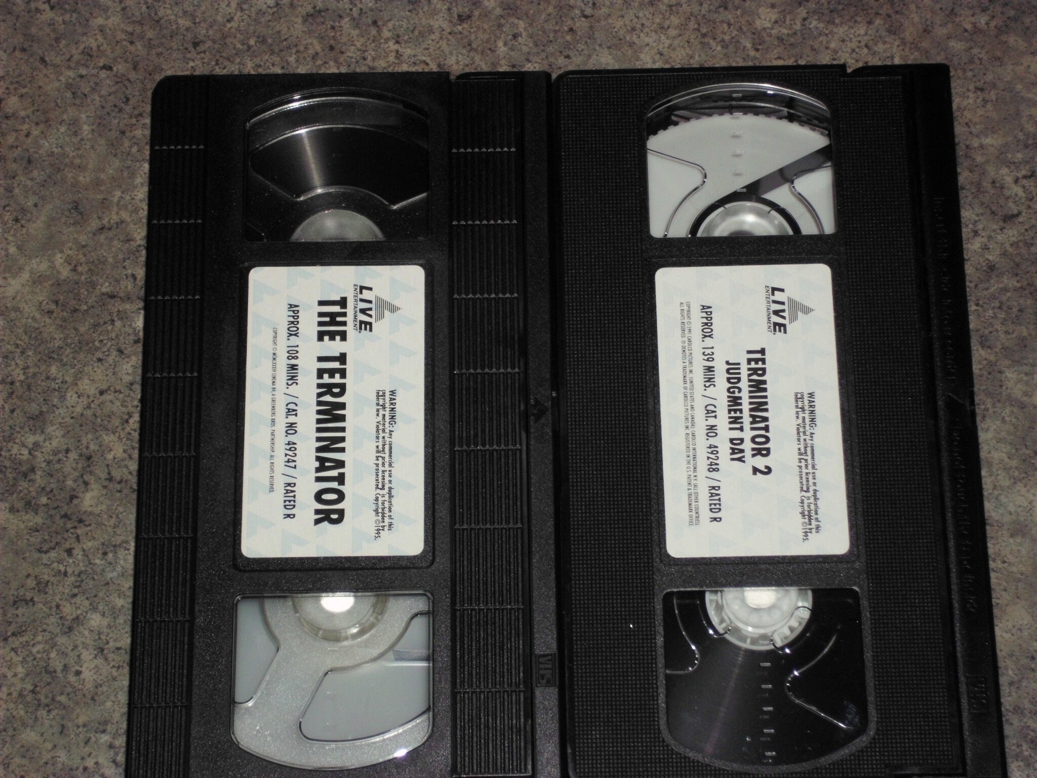 Vintage VHS the Terminator Collection 1 & 2 - Etsy