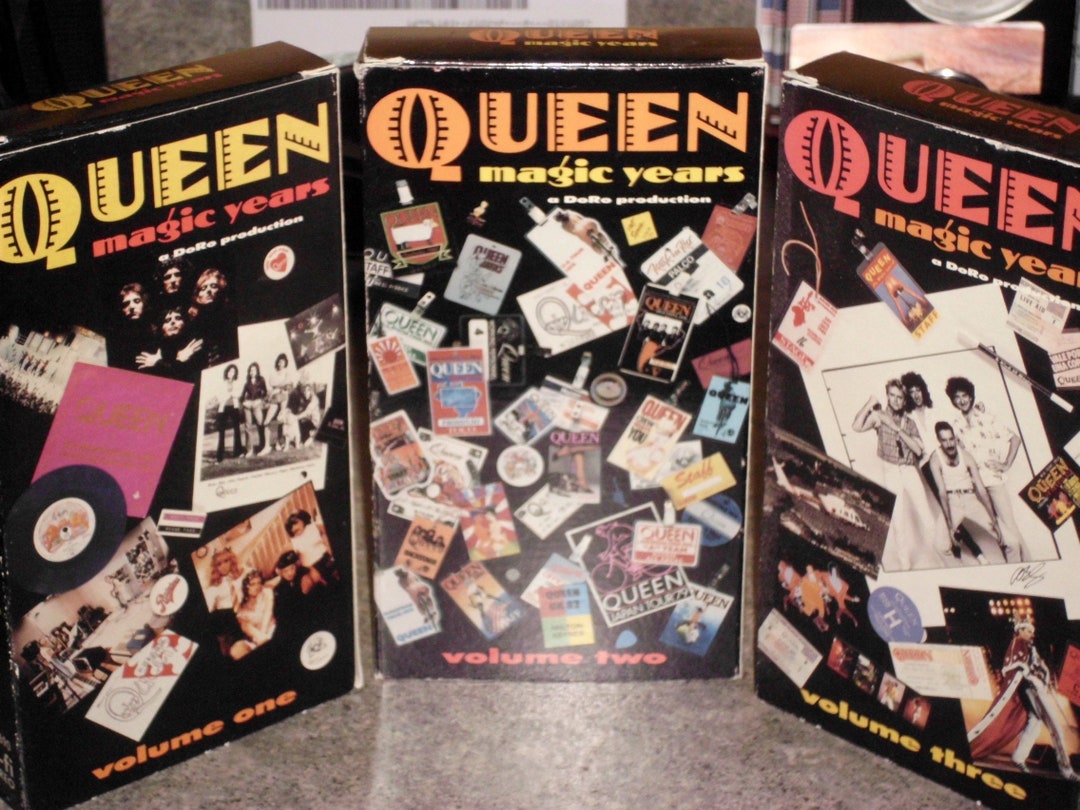 Vintage VHS - Queen - Magic Years - Vol. 1 2 3 Complete - Etsy