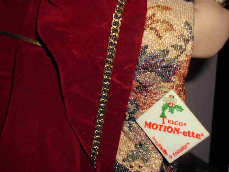 Vintage 80s Santa Claus Animated Motion Figure Telco - Etsy