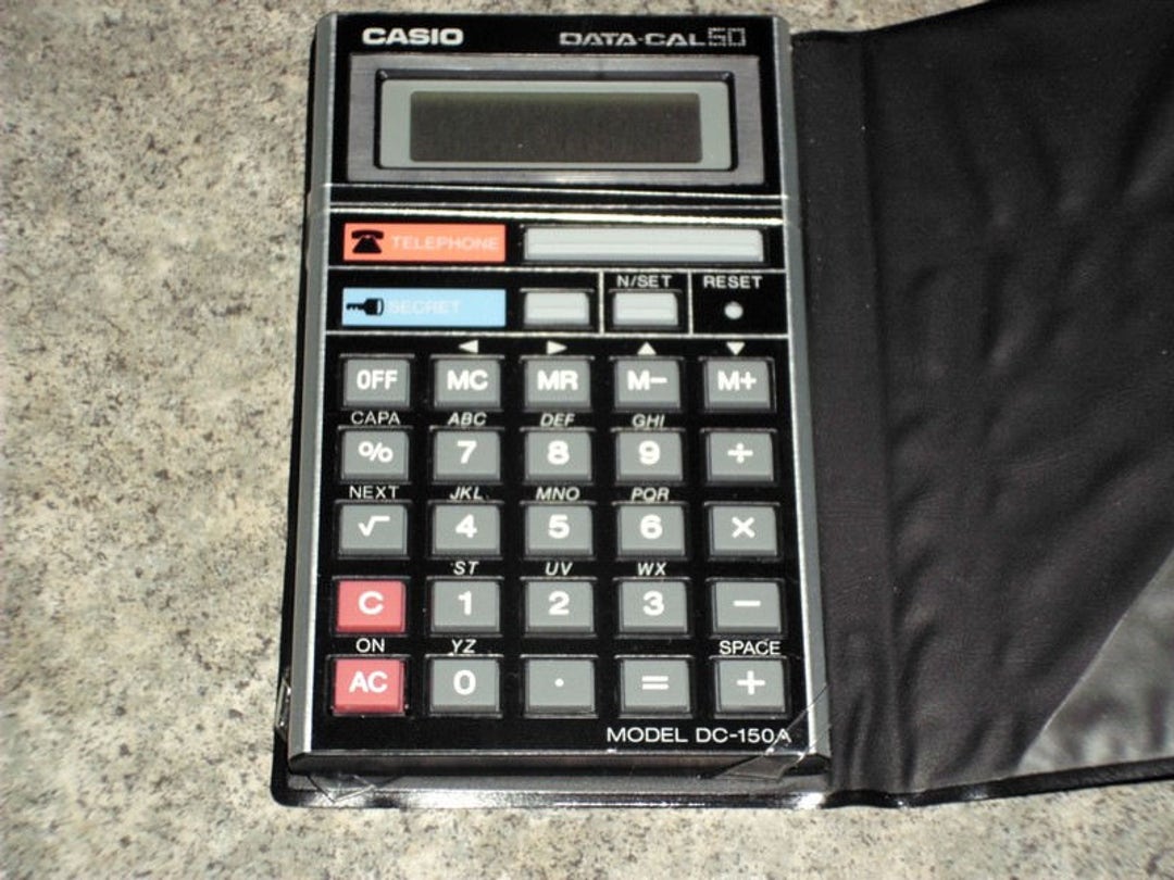 Vintage 80s CASIO DC-150A Electronic Calculator Data Cal 50 - Etsy