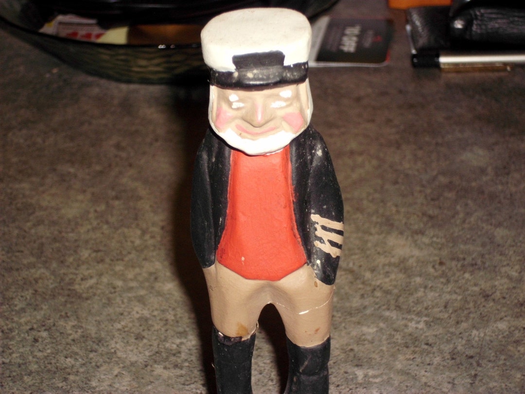 Vintage 70s Ceramic Art Sea Captain Hand Painted - Etsy