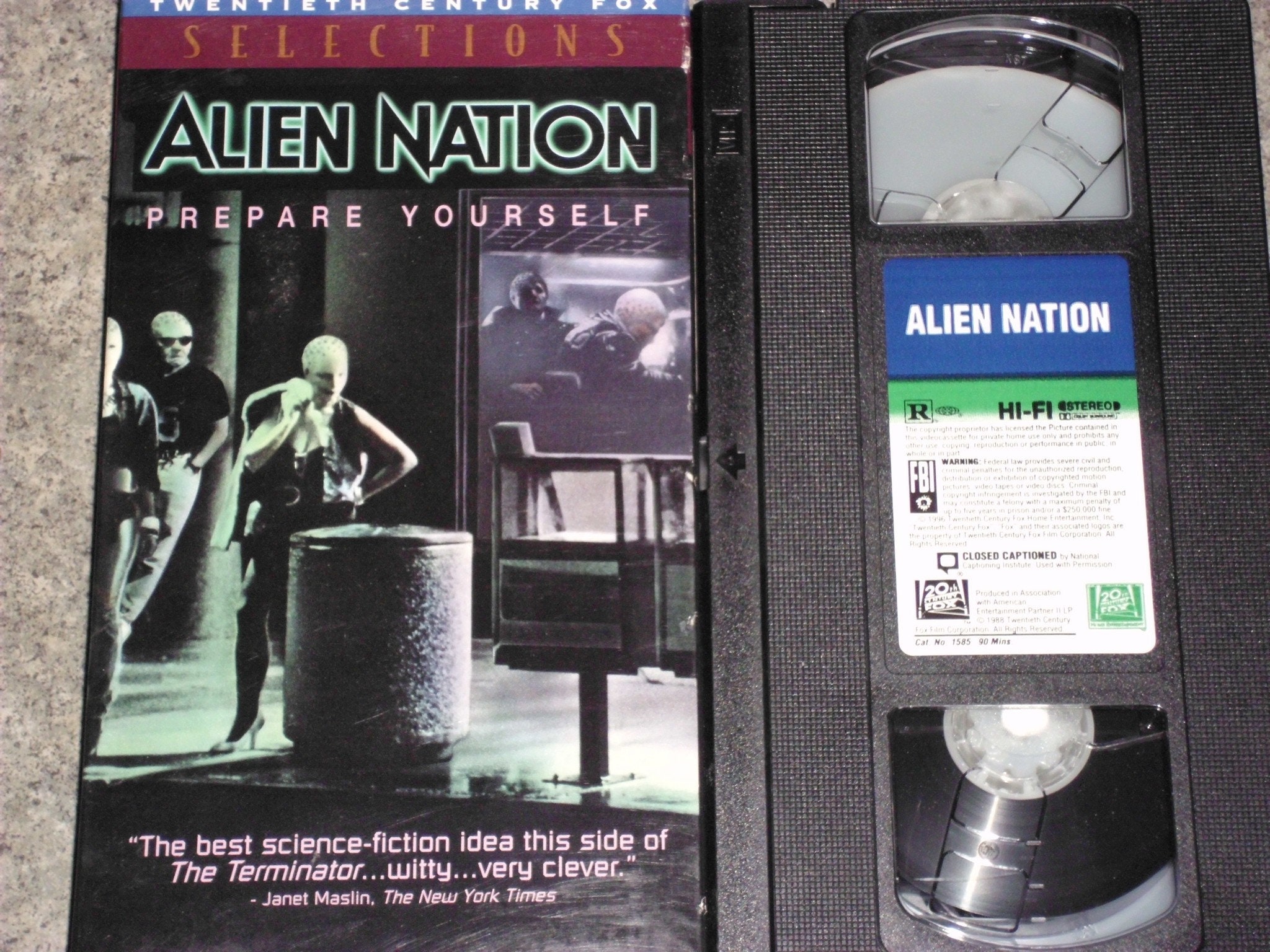 Vintage VHS Movie Alien Nation 20th Century - Etsy
