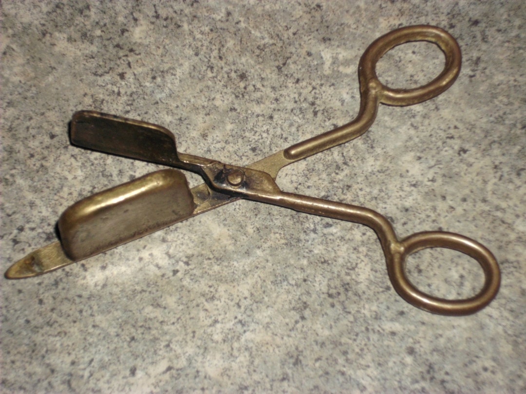 Antique Brass Candle Wick Snuffer Tool - Etsy