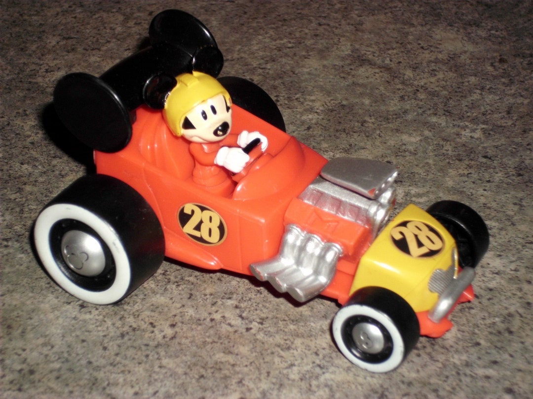 Vintage 90s Mickey Mouse Hot Rod Car - Walt Disney - Etsy