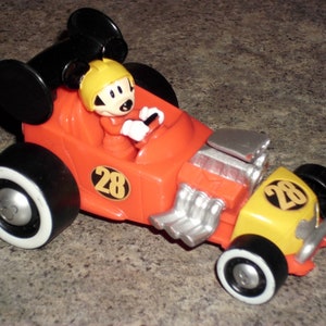 Vintage 90s Mickey Mouse Hot Rod Car - Walt Disney - Etsy