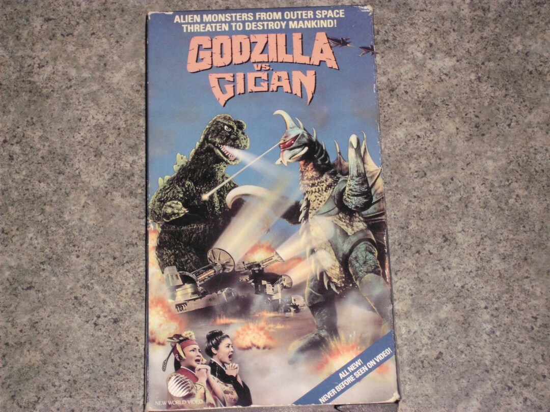 Vintage VHS Movie Godzilla Vs. Gigan New World - Etsy