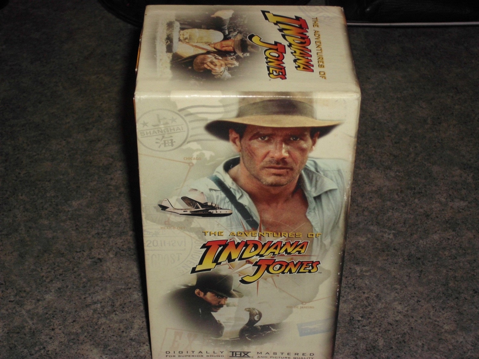 Vintage VHS Movie Indiana Jones Trilogy THX Mastered - Etsy