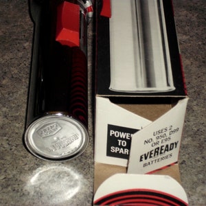 Vintage 70s Eveready Commander Flashlight - Halloween Safety Light ...