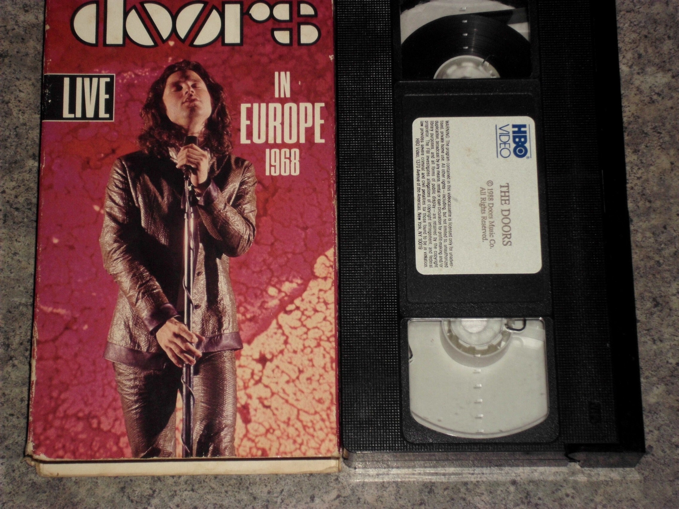 Vintage VHS Concert the Doors Live in Europe 1968 - Etsy