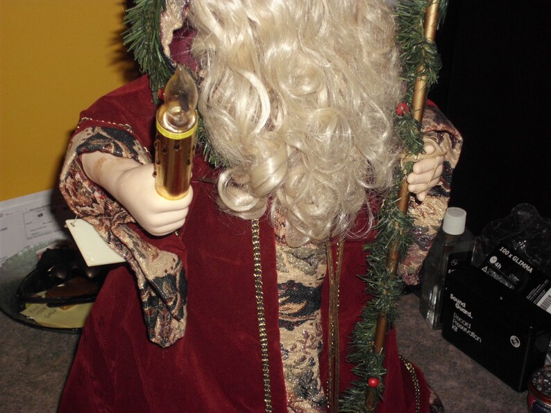 Vintage 80s Santa Claus Animated Motion Figure - Telco - Etsy