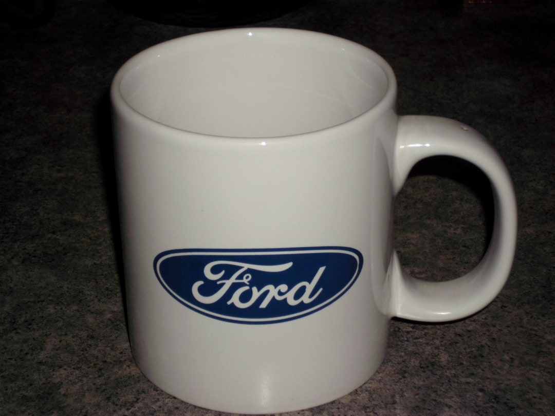 Vintage Ford Blue Oval Logo Ceramic Mug 20oz - Etsy