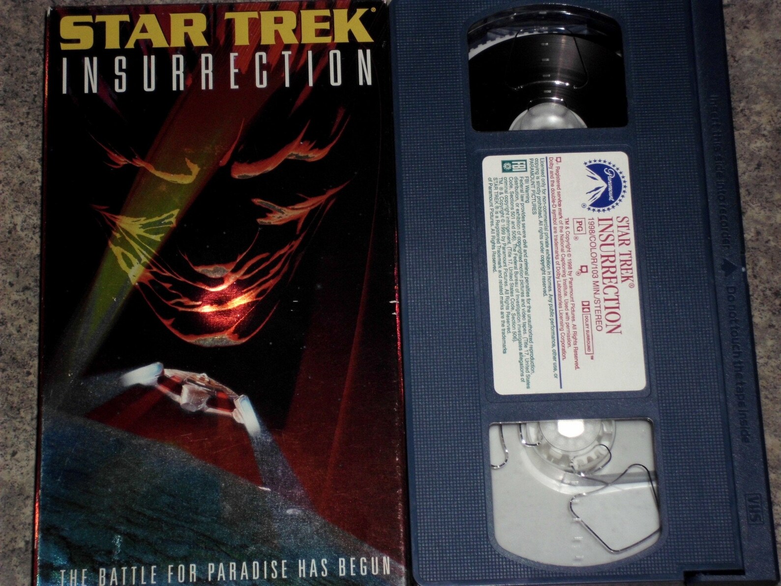 Vintage 90s VHS Star Trek Insurrection Paramount | Etsy