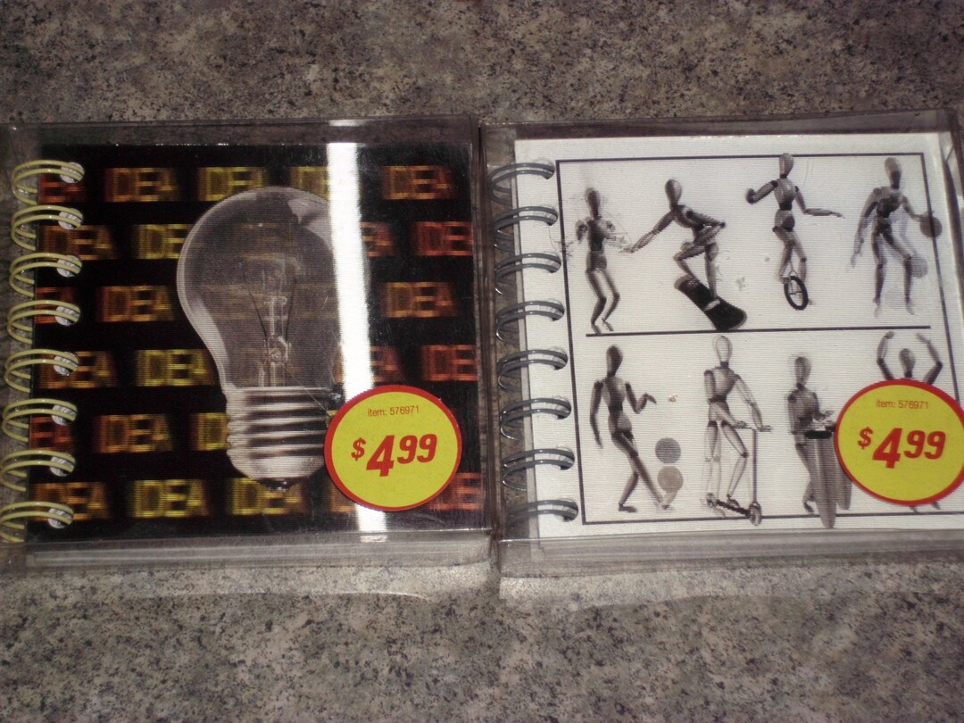 2 Vintage 3D Motion Notebooks Lenticular Animated Heolis - Etsy