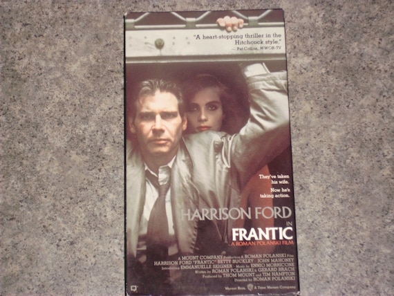 Vintage VHS Movie Frantic Warner Bros. | Etsy