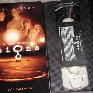 Vintage VHS Movie Signs Mel Gibson Alien Crop Circles - Etsy Canada