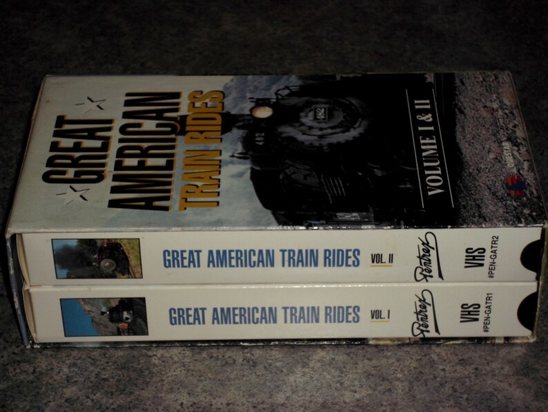 Vintage VHS Great American Train Rides Vol. 1 & 2 - Etsy