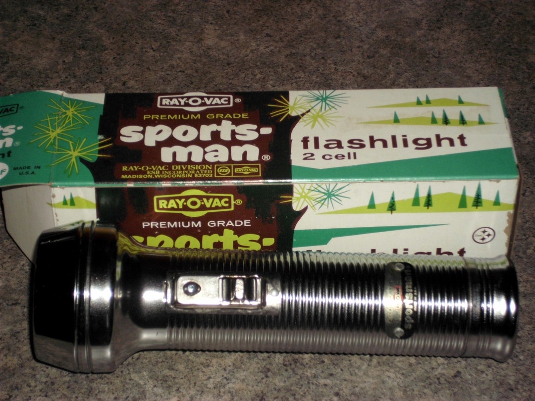 Vintage 70s Ray-o-vac Sportsman Flashlight - Halloween Safety Light - Etsy