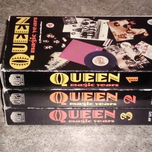Vintage VHS - Queen - Magic Years - Vol. 1 2 3 Complete - Etsy