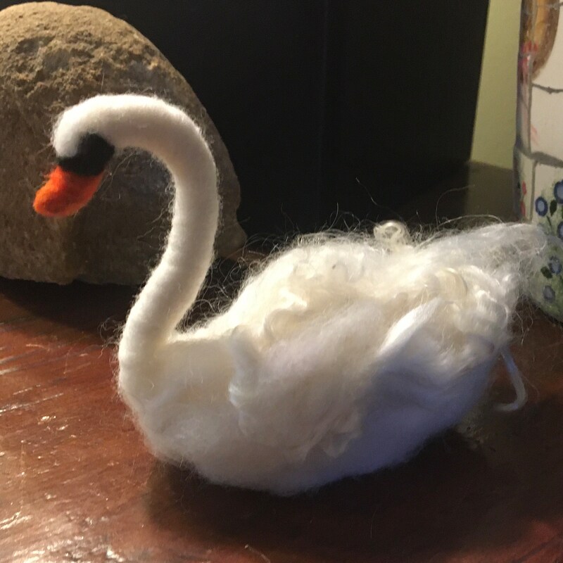 Felt Swan - Etsy