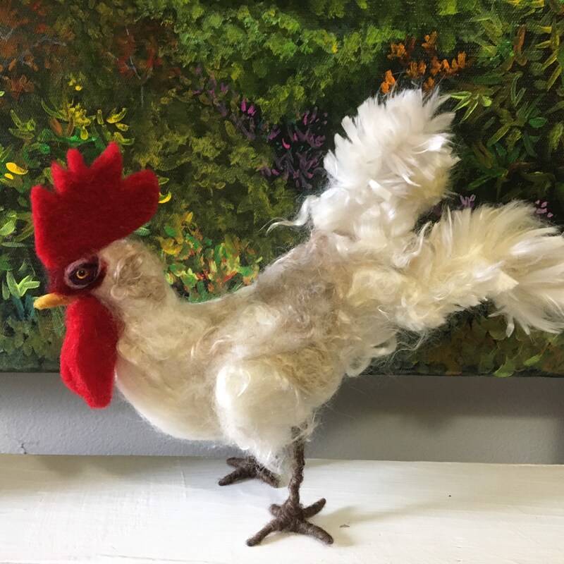 Felt Rooster - Etsy