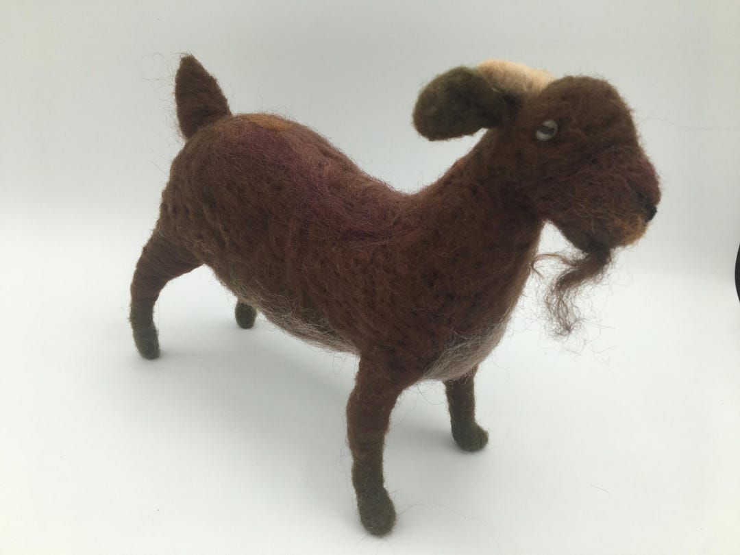 Needle Felted Goat - Etsy