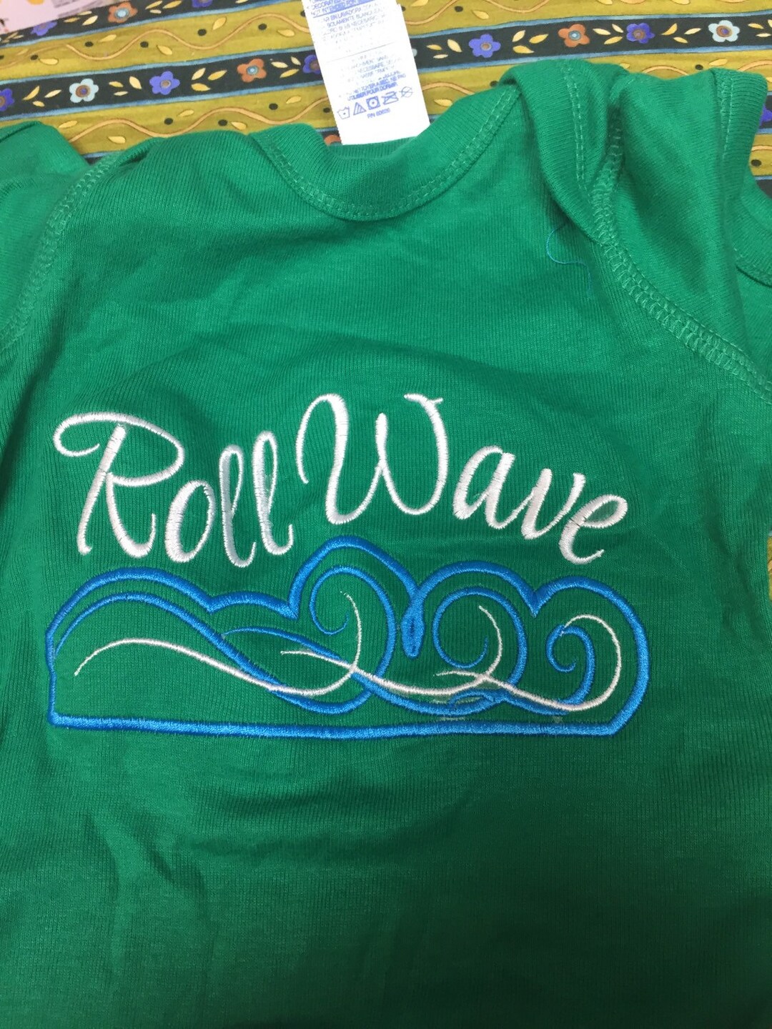 Tulane Roll Wave Embroidered Shirt or Baby Size Onesies - Etsy