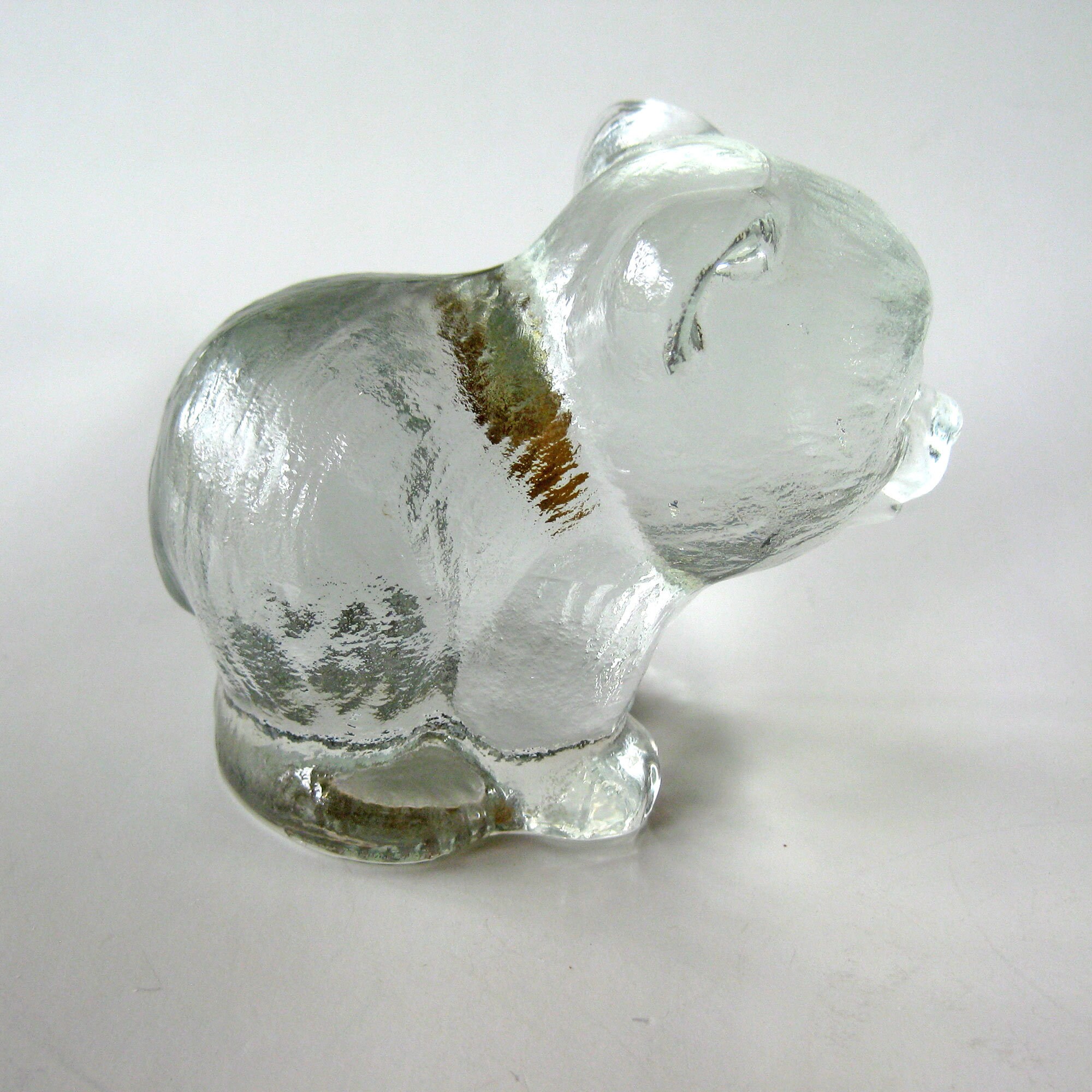Vintage Goebel Glass Bear Figurine Bear Paperweight Collectible Bear ...