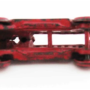 Vintage Red Cast Iron Toy Ladder Fire Truck - Etsy