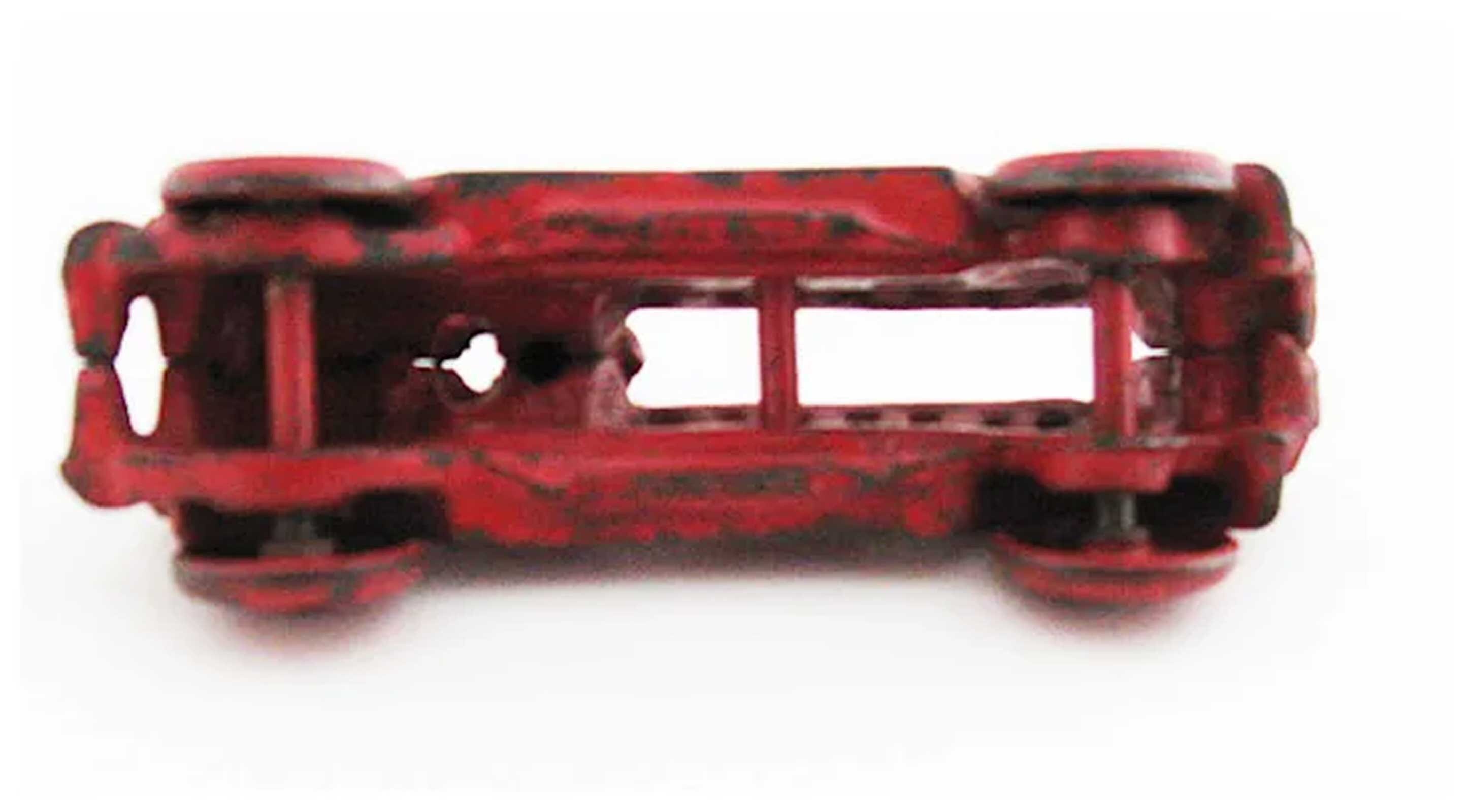 Vintage Red Cast Iron Toy Ladder Fire Truck - Etsy