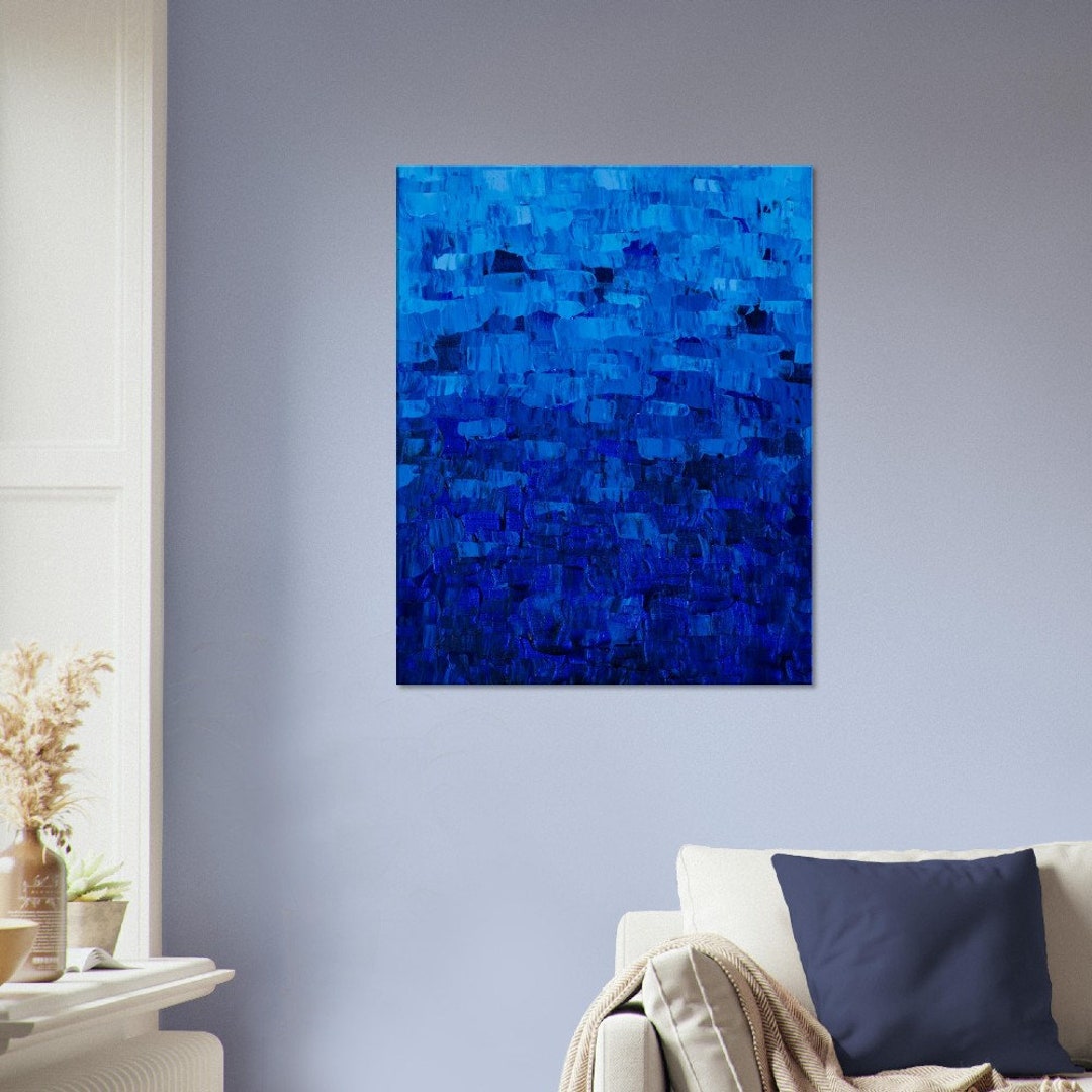 Cool Color Gradient Original Art Print - Water - Etsy