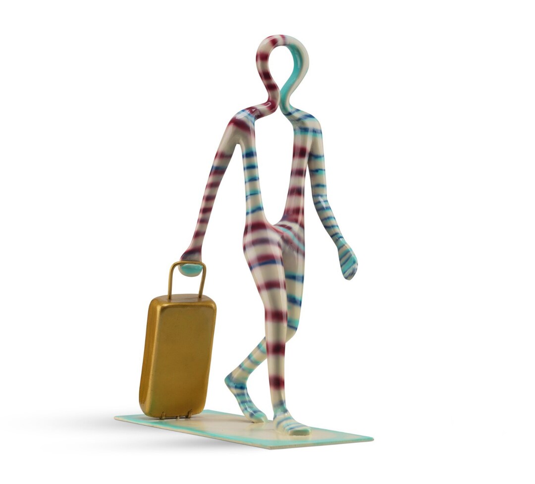 Men Sculpture - Men With Suitcase - Men Ornaments - House Warming Gift ...