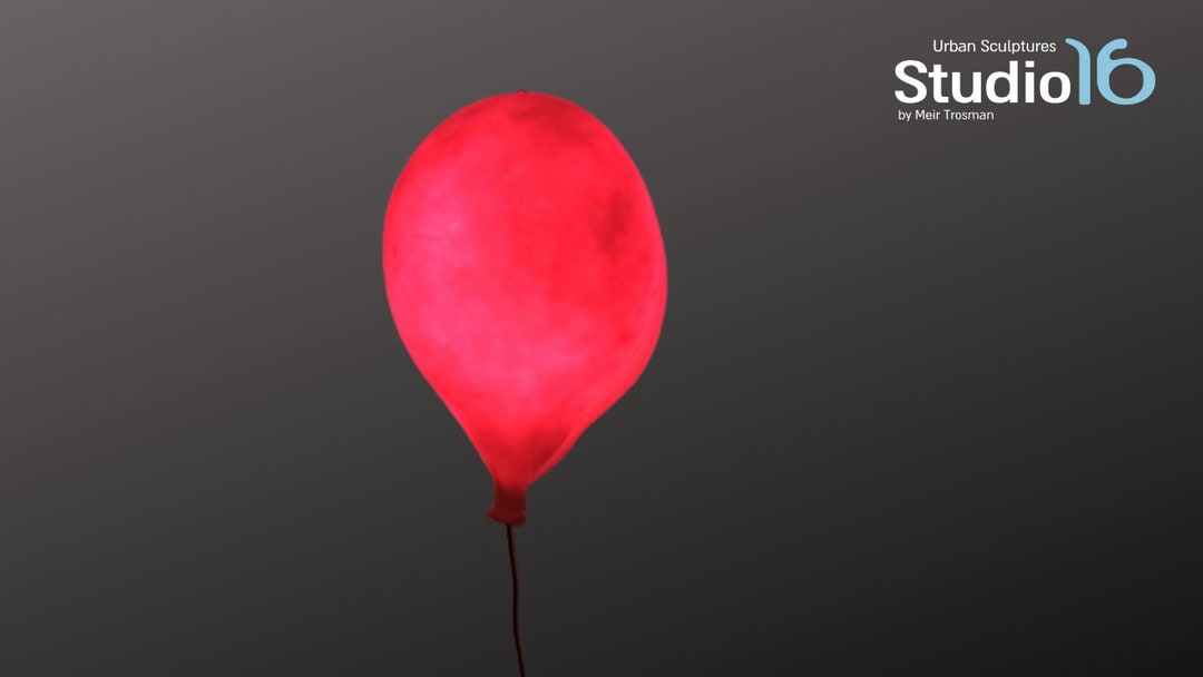 Light Red Balloon Led Lamp Handmade for Home Decor - Etsy
