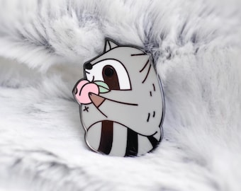 Raccoon Pin - Etsy