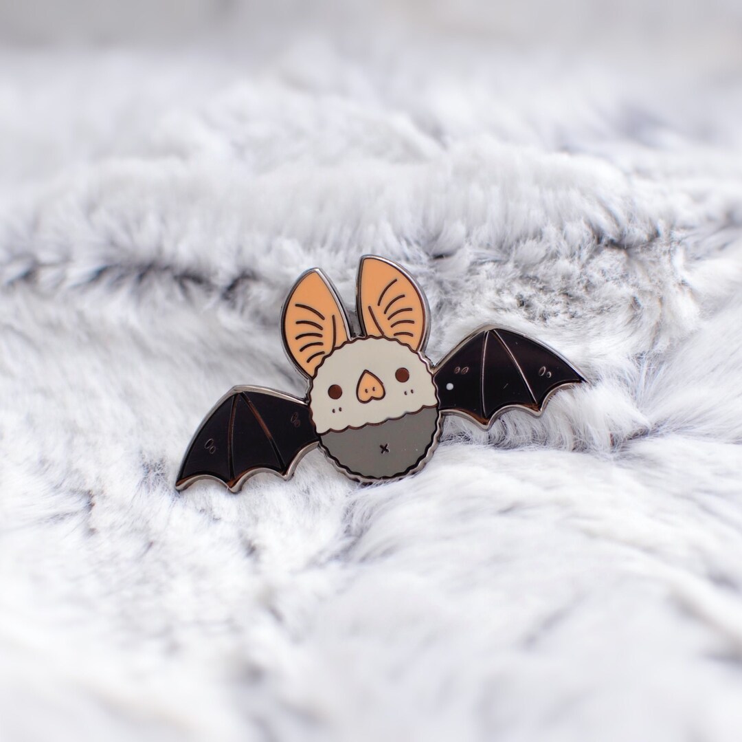 Heart Nosed Bat Enamel Pin by Noristudio - Etsy