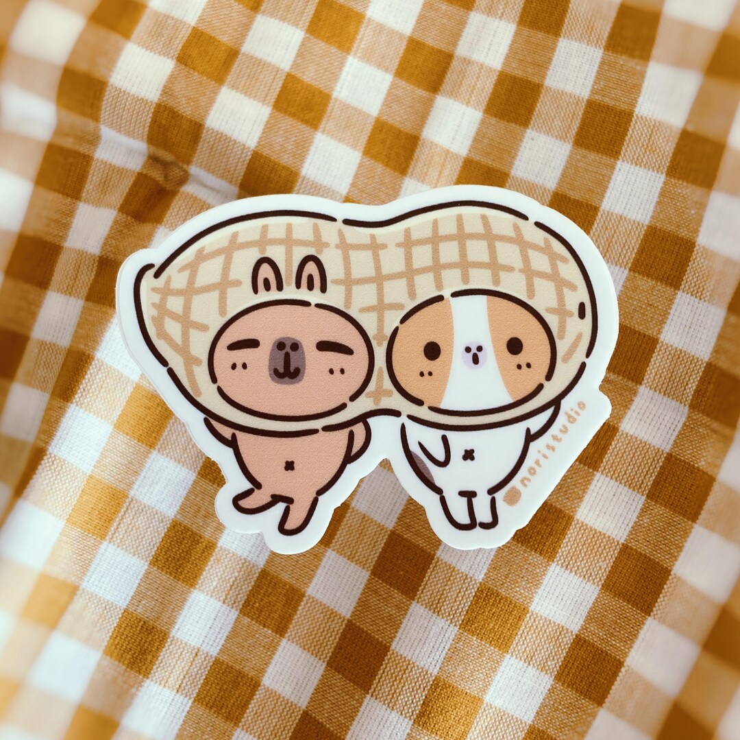Bubu and Moonch Peanuts Twins Vinyl Sticker - Etsy