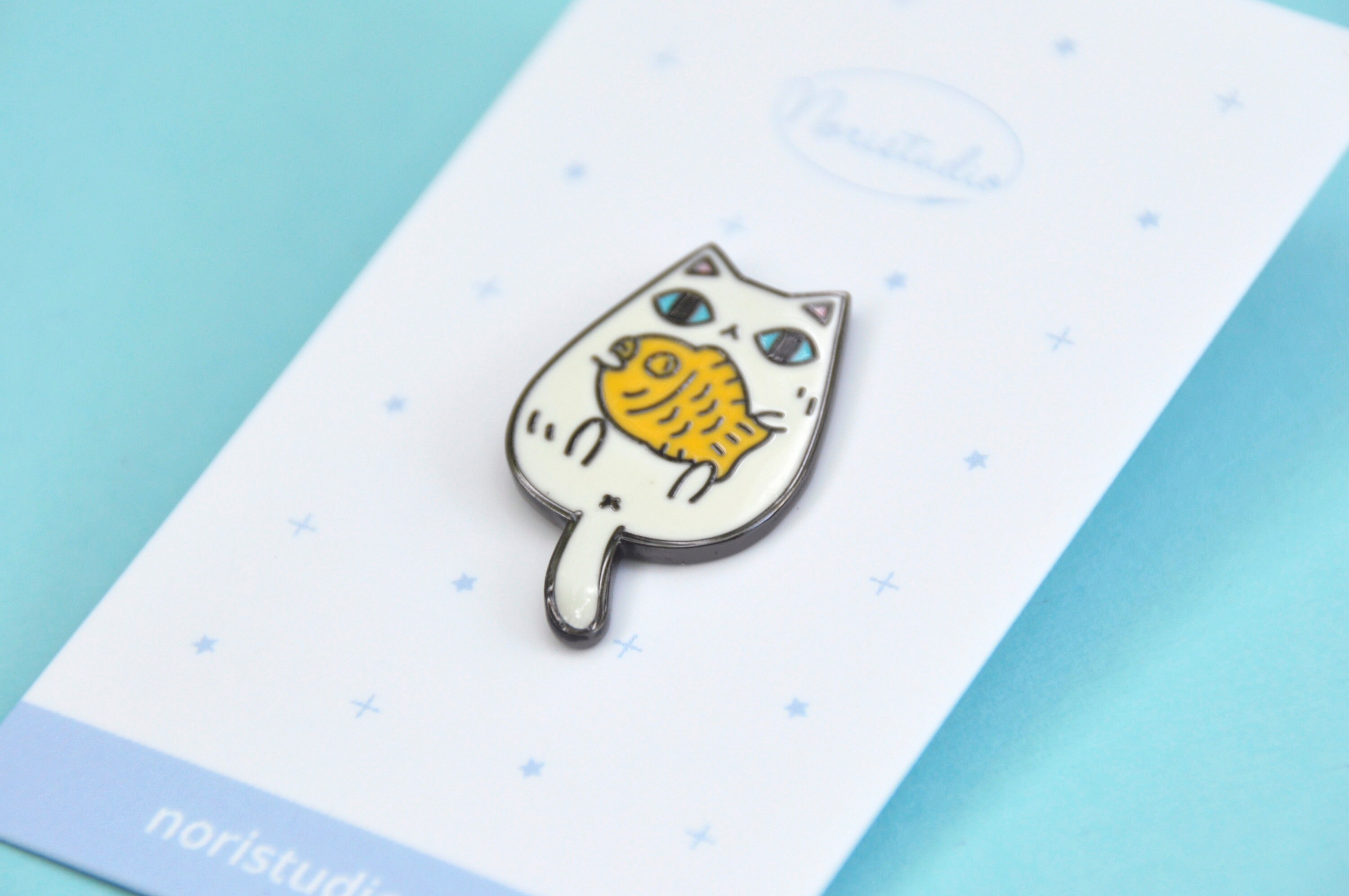 Cat Lover Gift White Cat Enamel Pin White Cat Pin Cute Cat - Etsy Canada