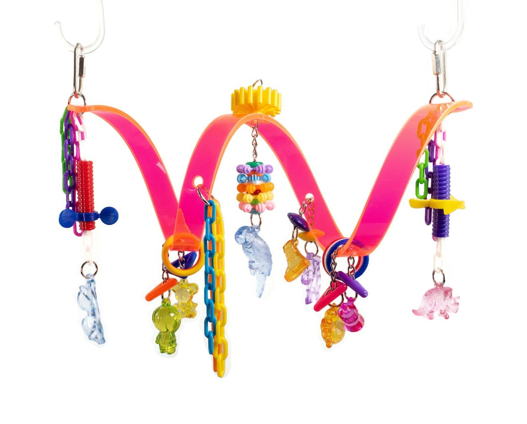 Twisty Twirly Wacky Whirly - Bird Toy, Great for Caiques, Pionus ...