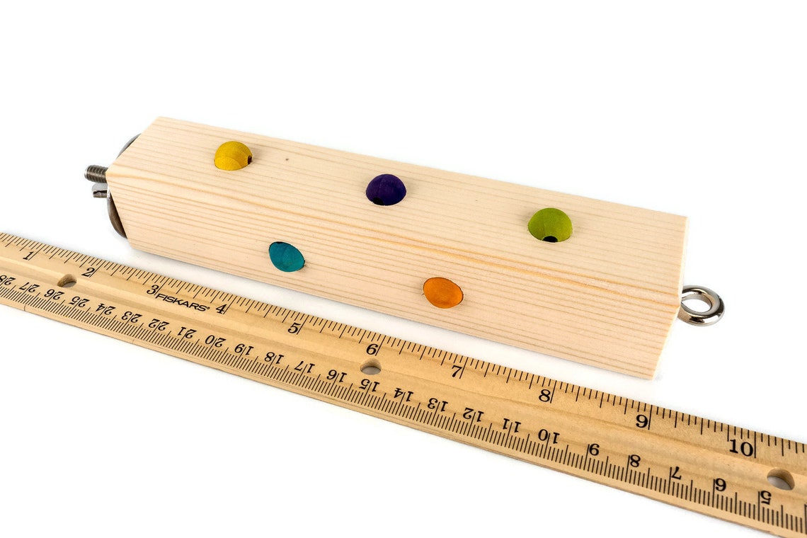 Adventure Perch With Beads 7 X 1 1/2 A Parrot | Etsy