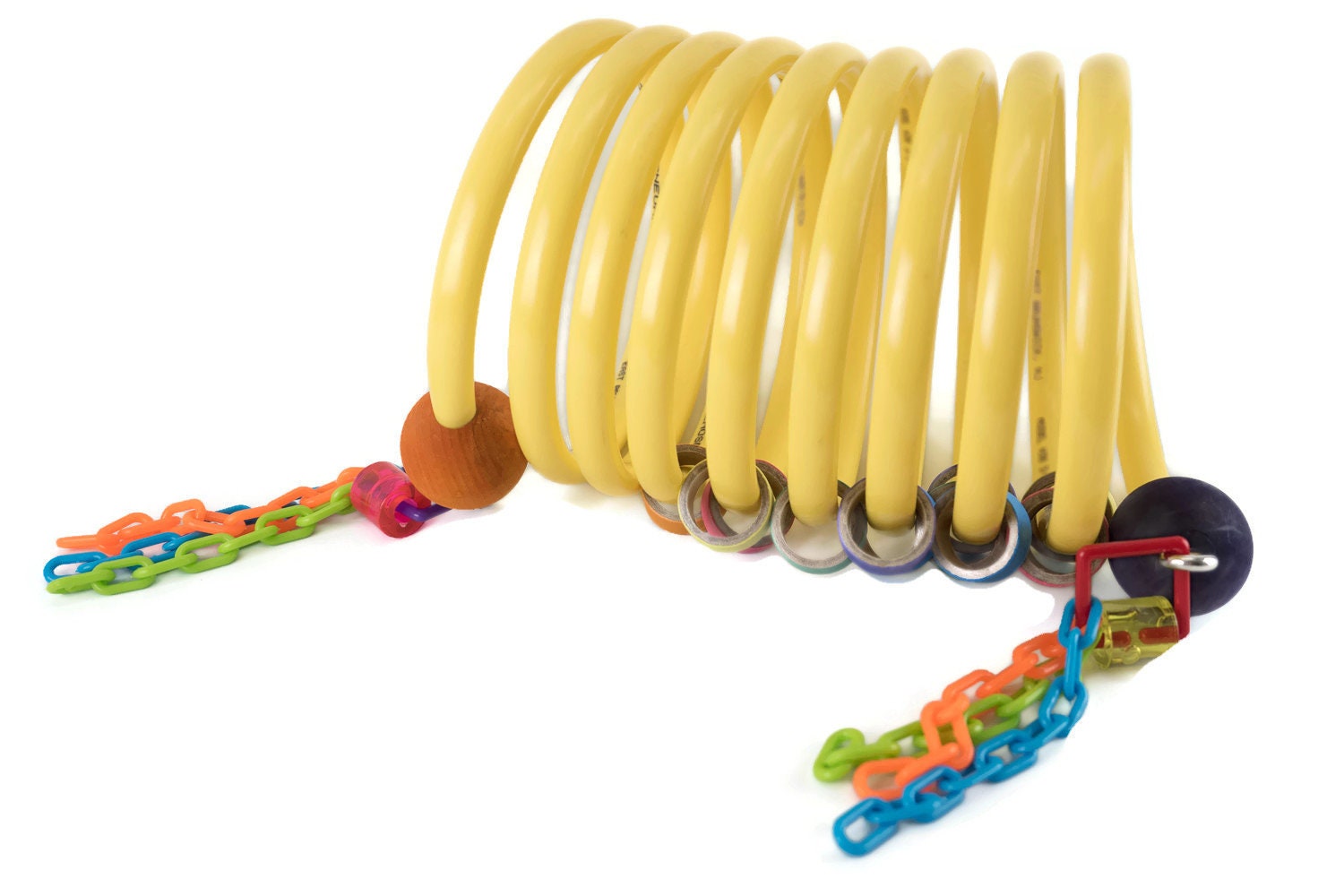 Large Curly Q Adventure Coil Bird Toy Parrot Perch Cage | Etsy