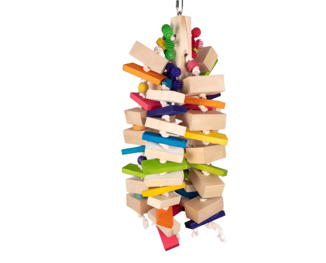 Lily's Block Party - Extra Large Bird Toy for Big Parrots Like Amazons ...